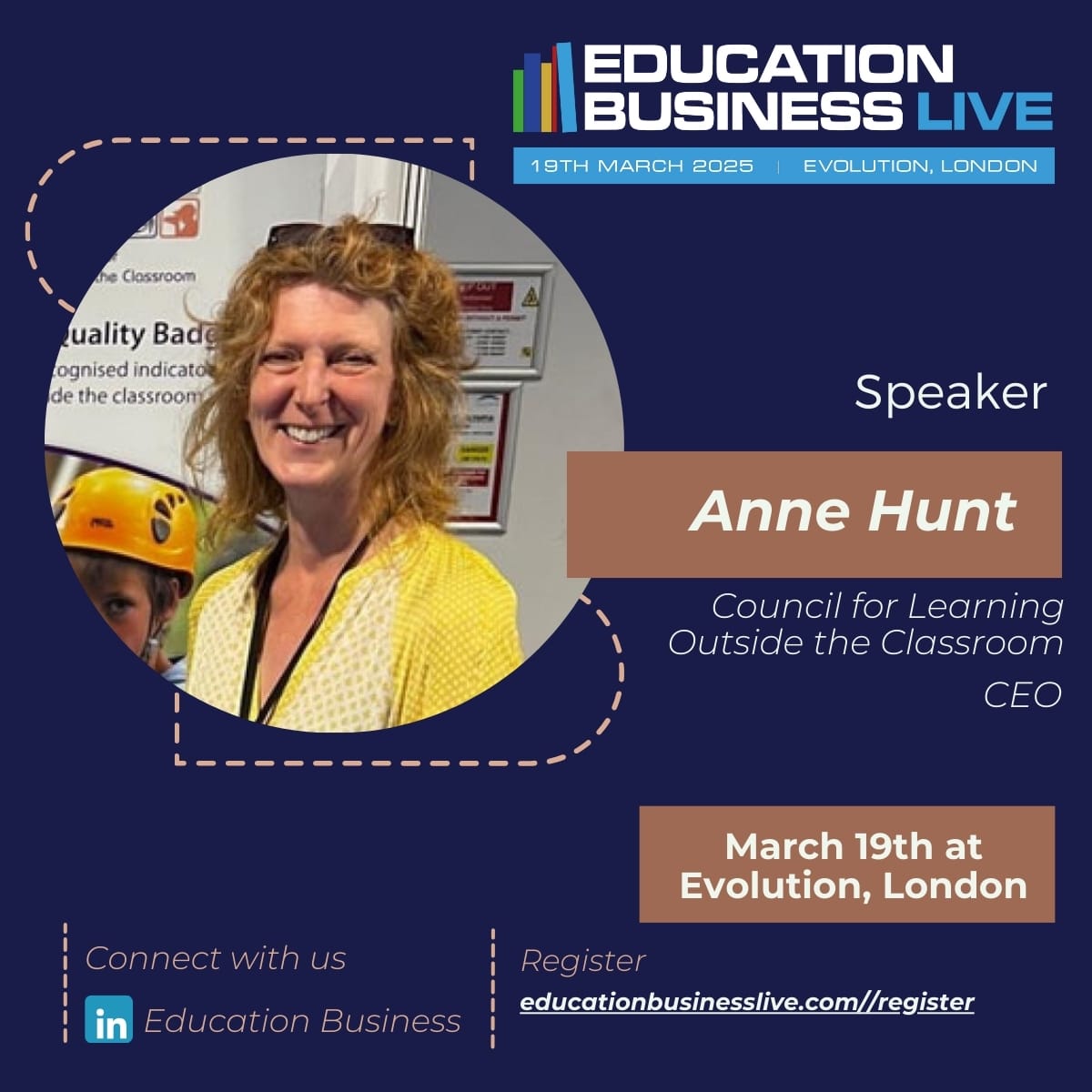 Dr Anne Hunt to Speak at Education Business Live Event - Council for ...